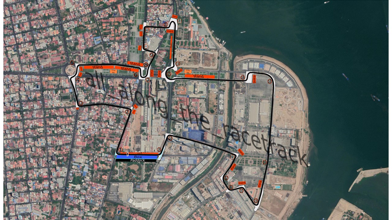 Koh Pich ‘’Diamond Island’’ Circuit – Phnom Penh – All Along The Racetrack